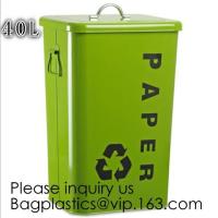 China Kitchen/Home/Household/Outdoor/Recycling,Copper Garbage Can Tin Garbage Bin,Pedal Tin Waste Bin,galvanized metal Tin gar for sale