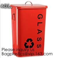 China Household Metal Tin Garbage /Dust Bin,Metal Dog Pet Food Storage Bin Tin/Galvanized Trash Can/Garbage Bin,Store Supplies for sale