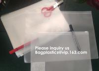 China Waterproof Clear Plastic Zip Lock PVC A5 Document File Zipper Bag,Stationary Pen Pencil Packaging Bags,holder, case,pac for sale