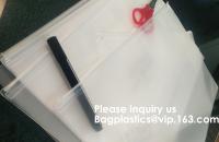 China Waterproof Clear Plastic Zip Lock PVC A5 Document File Zipper Bag,Stationary Pen Pencil Packaging Bags,holder, case,pac for sale