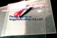 China Document File Zip Bags with Hook Hanger Slider Stationary Pen Pencil Packaging Bags,Office Green Clear Zip Folders PVC F for sale