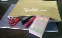 China File Packing Bag With Zipper K Zipper File Bag PVC Document Plastic Bag,Zipper Pouch Zipper File Bags File Holders for sale