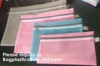 China A4 Office File Folder Zip Lock Mesh Color Package Clear PVC Document Bag,File Folder Mesh Document Bag Clear Bag Button for sale