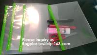 China Resealable Clear Reclosable Stand Up Pouches Plastic Seal Zip Lock Bags Poly Bag,gridding document zip bag with metal ho for sale