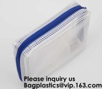 China Eco friendly material documents pouch/plastic file pockets for kids,Eco friendly material PVC mesh bag, bagease, pack for sale
