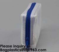 China Eco friendly material documents pouch/plastic file pockets for kids,Eco friendly material PVC mesh bag, bagease, pack for sale
