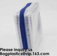 China Eco friendly material documents pouch/plastic file pockets for kids,Eco friendly material PVC mesh bag, bagease, pack for sale