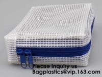 China Eco friendly material documents pouch/plastic file pockets for kids,Eco friendly material PVC mesh bag, bagease, pack for sale