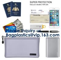China Oem Large Fireproof Cash Pouch Fireproof Bag For Documents Lipo Battery,Safe fireproof document bag,Fiberglass Waterproo for sale