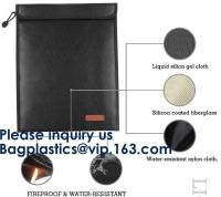 China Fiberglass Waterproof Durable,Fire Resistant Document bag Fire Proof Bag,Non-itchy Fiberglass Fireproof Water Resistant for sale
