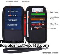 China OEM custom luxury travel money passport safe zipper storage pouch fireproof document bag Pouch Money Fiberglass Fire Saf for sale