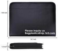 China Small fireproof safe waterproof bag fire safety for phone,Briefcase File Folder Envelope Zipper Handbag Double-layer Doc for sale