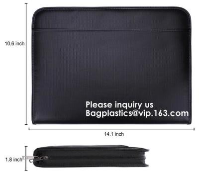 China Small fireproof safe waterproof bag fire safety for phone,Briefcase File Folder Envelope Zipper Handbag Double-layer Doc for sale