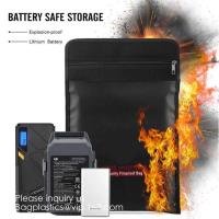 China Non-Itchy silicone coated fireproof waterproof bag with zipper 15 x 11 inch,Defender fireproof and water resistant for sale