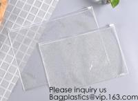 China Eco-friendly Frosted EVA Cosmetic Pouch Bags With Zipper Top,EVA bag Transparent zipper travel pvc cosmetic bag, bagease for sale
