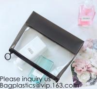 China China Manufacturer Wholesale Transparent Beautiful Clear Eva Cosmetic Bag,Travel Bag With Double Zip Design, Bagease for sale