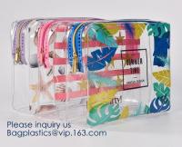 China Toiletry Bag Cosmetic Bag Promotion Gift Bag for Travel,Eco-friendly Soft Plastic Frosted Cosmetic EVA Zipper Bags for sale