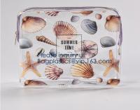 China Toiletry Bag Cosmetic Bag Promotion Gift Bag for Travel,Eco-friendly Soft Plastic Frosted Cosmetic EVA Zipper Bags for sale