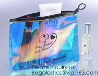 China EVA High Quality Holographic neon New Design Custom PVC Jelly Bag Cosmetic Custom Make up Bag for Women BAGEASE PACKAGE for sale