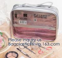 China High Performance Toiletry Bag,Vinyl Plastic Toiletry for Travel Accessories Organizer Makeup bag,Wine sling Recycled Cos for sale