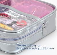 China High Performance Toiletry Bag,Vinyl Plastic Toiletry for Travel Accessories Organizer Makeup bag,Wine sling Recycled Cos for sale