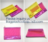 China Biodegradable Clear EVA Plastic Zipper Bag/ Cosmetic Packaging Bag,Travelling eco eva Beauty Cosmetic Bag, BAGEASE PACK for sale