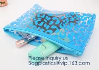 China EVA Clear Pouch zipper bag,Slide Zip Lock EVA Pouch Bag with Folding Bottom,Promotional custom printing clear eva cosmet for sale
