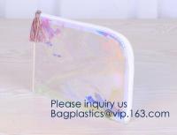 China EVA Clear Pouch zipper bag,Slide Zip Lock EVA Pouch Bag with Folding Bottom,Promotional custom printing clear eva cosmet for sale