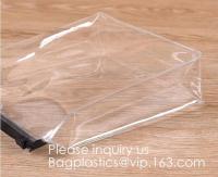 China Flat Type Clear Frosted Pvc/Eva Cosmetic Bag With Sewn Zipper,Brush Bag Makeup Wash Bag,Stylish, Practical, Portable, Co for sale