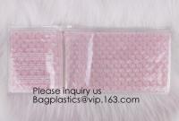 China Cosmetic Packing Laser PVC Make Up Bag With Zipper Top Heart-Shaped Air Bubble Packaging Bag, bagease, bagplastics for sale