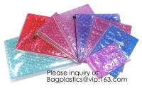 China Best Seller Waterproof Cosmetic k Bubble Bag/Custom Printing PVC Bubble Mailer With Zipper, bagease, bagplastics for sale
