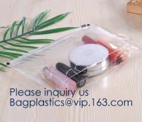China Custom Logo Zip Lock Transparent PVC EVA Cosmetic Bag,Reusable EVA swimwear bag with k in various colors, bagease for sale