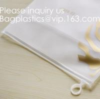 China Fashion Letter Frosted Transparent PVC Eva Clothing Underwear Zipper Bag With Logo,Eco Friendly Pink Clear Eva Makeup Ba for sale