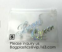 China Christmas Hot New Custom Design Pvc Packing Bag Fashion Portable Holographic Laser Colorful Transparent Cosmetic Bag for sale