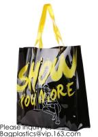China Custom Logo Printing Pvc Transparent Tote Clear Shopping Bags With Handles, Clear Shopping Bag,Pvc Tote Bags, bagease for sale