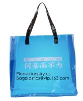 China Custom Logo Printing Pvc Transparent Tote Clear Shopping Bags With Handles, Clear Shopping Bag,Pvc Tote Bags, bagease for sale