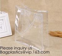 China Manufacturer Custom Logo Transparent Clear PVC Plastic Portable Packaging Promotional Gifts Shopping Tote Bag, bagease for sale