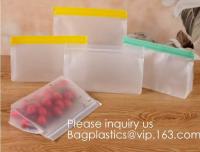 China Recyclable Custom Size Sandwich And Snack Peva Zip Lock Stand Bags,Biodegradable PEVA Plastic Sandwich Snack k Sto for sale
