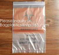 China Biohazard Pathology Specimen Medical Zipper Bag,Kangaroo Bag, Compostable Bag Customized Stand Up Pouch, BAGEASE, BAGPLA for sale