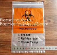 China Biohazard Pathology Specimen Medical Zipper Bag,Kangaroo Bag, Compostable Bag Customized Stand Up Pouch, BAGEASE, BAGPLA for sale