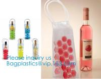 China PVC Ice Bag, Wine Beer Gift Bags, Wine Bag, Drink Ice Bags, Portable Wine Bags Gel Ice Pack PVC Wine Cooler Bag With Han for sale