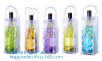 China PVC Ice Bag, Wine Beer Gift Bags, Wine Bag, Drink Ice Bags, Portable Wine Bags Gel Ice Pack PVC Wine Cooler Bag With Han for sale