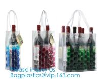 China PVC Ice Bag, Wine Beer Gift Bags, Wine Bag, Drink Ice Bags, Portable Wine Bags Gel Ice Pack PVC Wine Cooler Bag With Han for sale