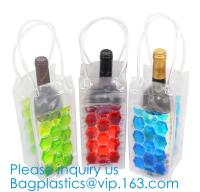 China PVC Ice Bag, Wine Beer Gift Bags, Wine Bag, Drink Ice Bags, Portable Wine Bags Gel Ice Pack PVC Wine Cooler Bag With Han for sale