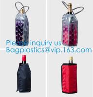 China PVC Ice Bag, Wine Beer Gift Bags, Wine Bag, Drink Ice Bags, Portable Wine Bags Gel Ice Pack PVC Wine Cooler Bag With Han for sale