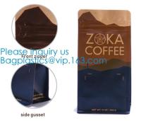 China BRC Standard Qual Seal Kraft Paper Bags With Tin Tie Coffee Bags Plastic Valve,Customzed Side-Gusset Valve Tintie Plasti for sale