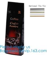 China BRC Standard Qual Seal Kraft Paper Bags With Tin Tie Coffee Bags Plastic Valve,Customzed Side-Gusset Valve Tintie Plasti for sale