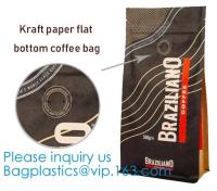 China BRC Standard Qual Seal Kraft Paper Bags With Tin Tie Coffee Bags Plastic Valve,Customzed Side-Gusset Valve Tintie Plasti for sale