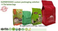 China Polypropylene bags, Soup Pouches, Roll Stock, Aluminum Foil Bags, Stand up Pouches Flat bottom 8 side gusset food grade for sale