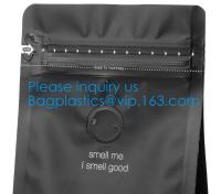 China Side Sealed Square Flat Box Bottom Coffee Packaging Bags,Side Seal Gusset Food Grade Packaging Bags With k Organic for sale